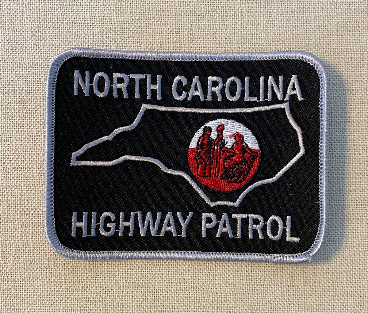 Patch - Traditional Black and Silver (4 x 3) – NC Troopers Association