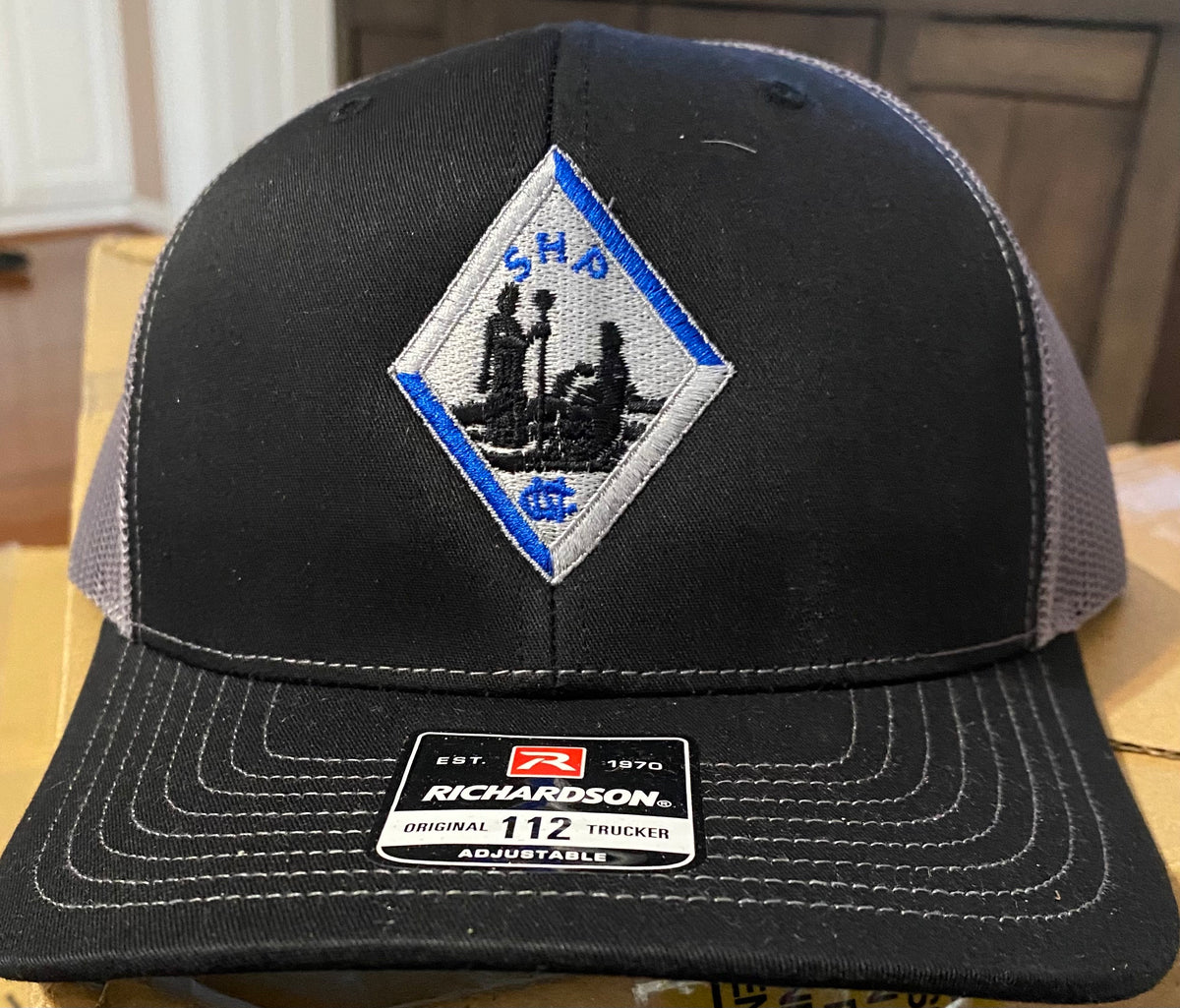 Richardson 115 Hat Badge Hat (Black/Charcoal) – NC Troopers Association