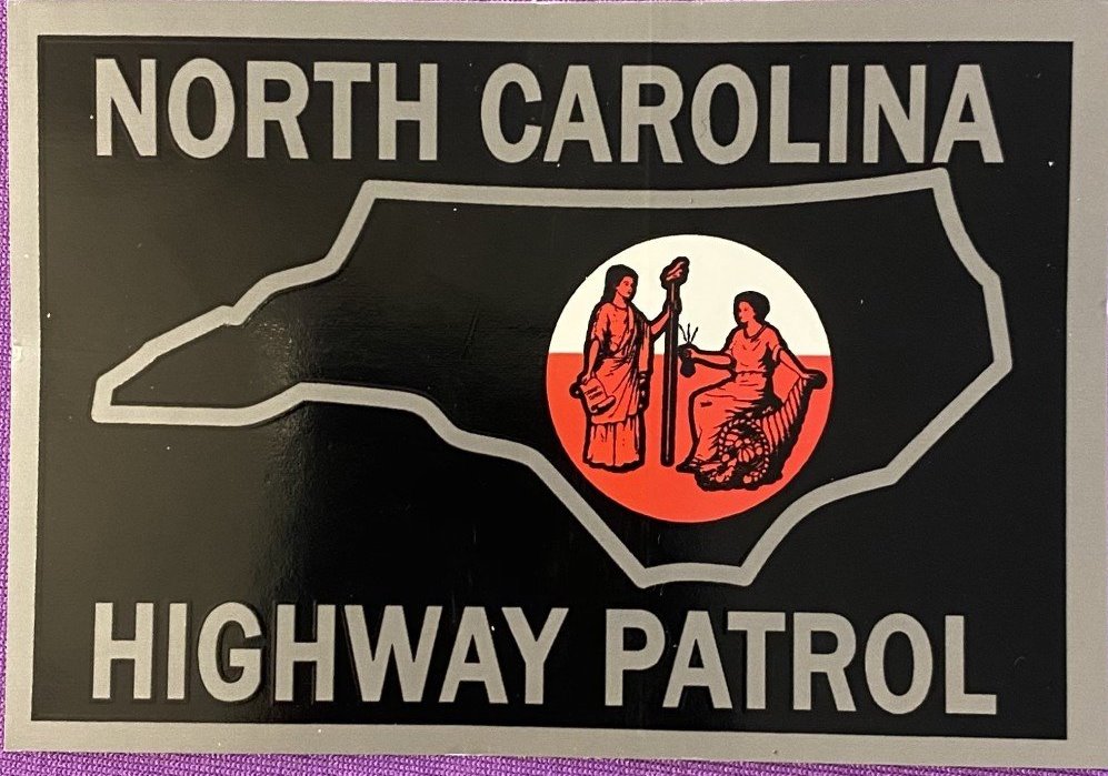 Decal - NCHP Shoulder Patch Black and Silver – NC Troopers Association